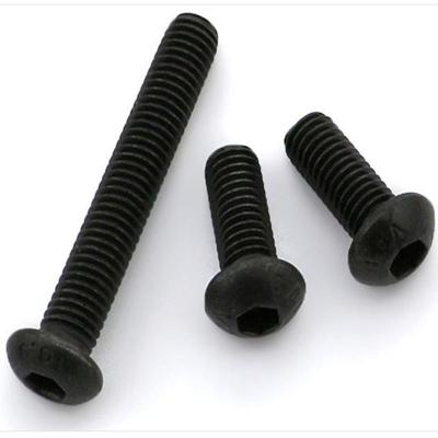 China Grade 12.9 Alloy Steel Button Head Hex Drive Screws M3-M8 Sizes 6-60mm DIN7983 ANSI Standard for sale