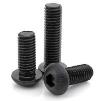 China Grade 12.9 Alloy Steel Button Head Hex Drive Screws M3-M8 Sizes 6-60mm DIN7983 ANSI Standard for sale