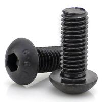 China Grade 12.9 Alloy Steel Button Head Hex Drive Screws M3-M8 Sizes 6-60mm DIN7983 ANSI Standard for sale