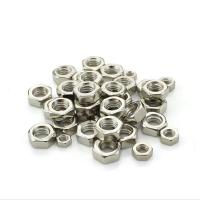 China Grade 4.8 Nickel Plated Hex Jam Nuts M2-M6 DIN 934 Thin Profile Fasteners 1.6-5mm Height for sale