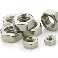 China Grade 4.8 Nickel Plated Hex Jam Nuts M2-M6 DIN 934 Thin Profile Fasteners 1.6-5mm Height for sale