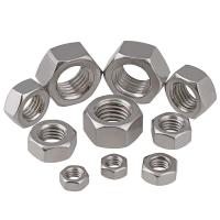 China SS316 Stainless Steel Hex Jam Nuts M2-M24 Size Range with Zinc Plating and Grade 8.8 Strength for sale