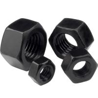 China Black Zinc Plated Hex Jam Nuts Grade 4.8 Alloy Steel M2 to M30 Sizes for Industrial Applications for sale
