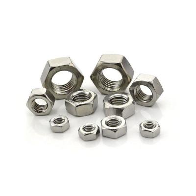 China M8-M20 201 Stainless Steel Hex Jam Nuts Fine Thread Grade 6.8 - 6.5mm to 16mm Height Range for sale