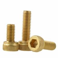 China M2.5 Brass Socket Head Screws Allen Head Machine Screws 5-30mm Length for Automation Equipment for sale