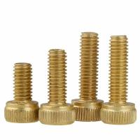 China M2.5 Brass Socket Head Screws Allen Head Machine Screws 5-30mm Length for Automation Equipment for sale