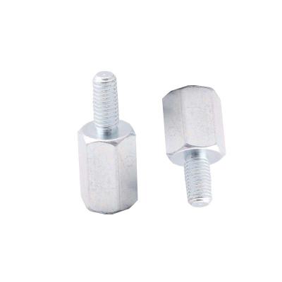 China M4 Zinc Plated Male-Female Hex Standoffs Grade 4.8 - 7mm Hex Size with Multiple Length Options for sale