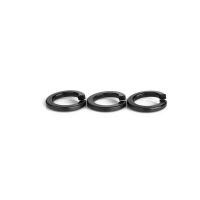 China Black Alloy Steel Split Lock Washers M2-M30 Grade 8.0 with 0.5-7.5mm Thickness for Machine Bolts for sale