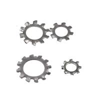 China M3-M10 304 Stainless Steel External Tooth Lock Washers with 6-18mm OD and 0.4-1mm Thickness for sale