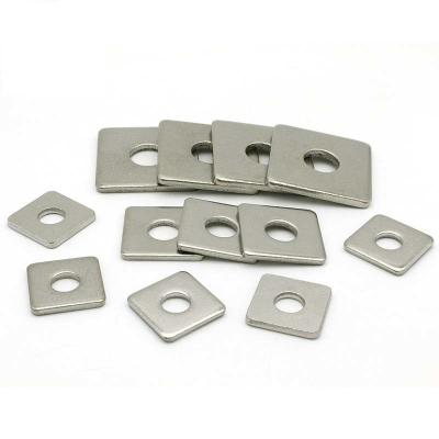 China 304 Stainless Steel Standard Spring Washers DIN436 Square Type for Thread & Flange Sealing - 1000pcs MOQ for sale
