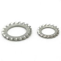 China M4 304 Stainless Steel External Tooth Lock Washers 8mm OD 0.5mm Thick DIN934 Standard for sale