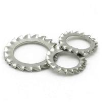 China M4 304 Stainless Steel External Tooth Lock Washers 8mm OD 0.5mm Thick DIN934 Standard for sale