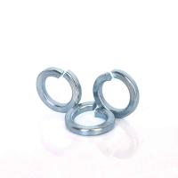 China M3-M20 Grade 4.8 Blue White Zinc Split Lock Washers 0.8-4.1mm Thickness Anti-Loosening for sale