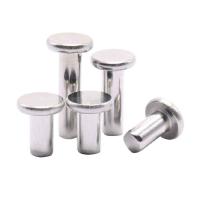 China 304 Stainless Steel Flat Head Solid Rivets M3-M16 Size 6-100mm Length Industrial Fasteners for sale