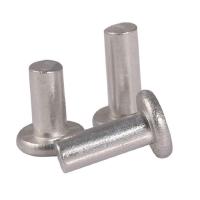 China Aluminum Flat Head Solid Rivets Grade 6.8 M3-M6 5-30mm for Automation Equipment for sale