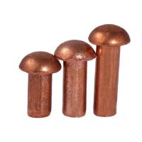 China M8 Copper Domed Head Stainless Steel Solid Rivets Grade 10.9 ROHS 3-50mm Length for Automation Equipment for sale