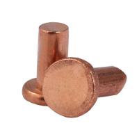 China ROHS Copper Flat Head Solid Rivets M2-M8 Size 3-50mm for Industrial Machinery and Automation Equipment for sale