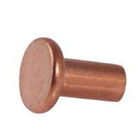 China ROHS Copper Flat Head Solid Rivets M2-M8 Size 3-50mm for Industrial Machinery and Automation Equipment for sale