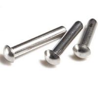 China 304 Stainless Steel Round Head Solid Rivets M2-M6 Size Range 3-55mm ROHS Compliant Industrial Fasteners for sale