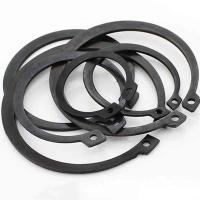 China Alloy Steel Internal Retaining Rings DIN7982 M8-M43 Size Range with Black Oxide Finish for sale