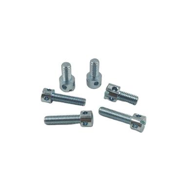 China Electrical Contact Slotted Sealing Set Screws Grade 8.8 M2-M24 Size Range with Drilled Hole Head Capstan Design for sale