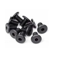 China M12 Stainless Steel Torx Flat Head Screws Extra Slim Black Zinc Plated 304 for sale