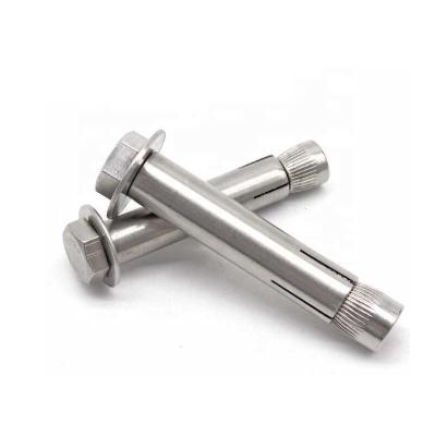 China Stainless Steel Sleeve Anchor Bolt M6-M12 A2-70 A4-70 for Concrete Construction 40-200mm Length for sale