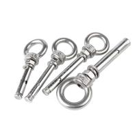 China M8 M10 M12 Stainless Steel Sleeve Expansion Concrete Lifting Eye Bolt Anchor 40-200mm Length for sale