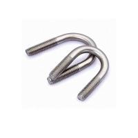 China 304 316 Stainless Steel Hex Head Bolts UNS Thread U Shape M8 With Nut for sale