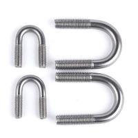 China 304 316 Stainless Steel Hex Head Bolts UNS Thread U Shape M8 With Nut for sale