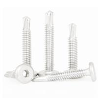 China M5.5 Stainless Steel Self Drilling Screw ANSI With EPDM Washer Black Zinc for sale