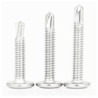 China M5.5 Stainless Steel Self Drilling Screw ANSI With EPDM Washer Black Zinc for sale