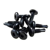 China M5.5 Stainless Steel Self Drilling Screw ANSI With EPDM Washer Black Zinc for sale
