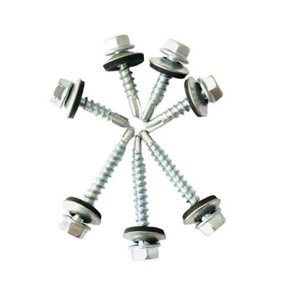 China Hex Head SUS304 Self Drilling Screws M4.8 with EPDM Washer - Carbon Steel & Stainless Steel Fasteners 3.5mm to 6.3mm for sale