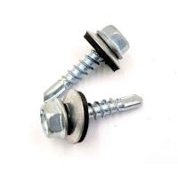 China Hex Head SUS304 Self Drilling Screws M4.8 with EPDM Washer - Carbon Steel & Stainless Steel Fasteners 3.5mm to 6.3mm for sale