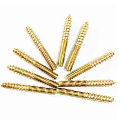 China Double Threaded Dowel Hanger Wood Screw Galvanized 150mm Length for sale