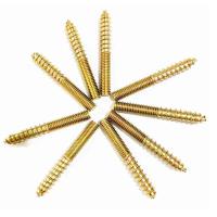 China Double Threaded Dowel Hanger Wood Screw Galvanized 150mm Length for sale
