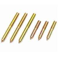 China Double Threaded Dowel Hanger Wood Screw Galvanized 150mm Length for sale