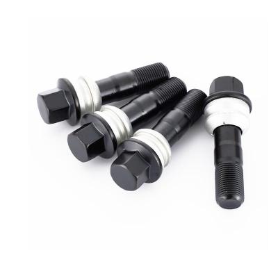 China Stainless Steel Flat Head Hub Bolts M8 M12 Flange Hexagon Car Contour Screw for sale
