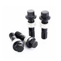 China Stainless Steel Flat Head Hub Bolts M8 M12 Flange Hexagon Car Contour Screw for sale