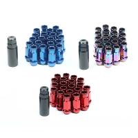 China Aluminum Alloy Universal Car Wheel Nut Caps Hub Screw Cover 32mm 7-Point Colorful Lug Nut for sale