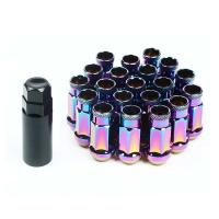 China Aluminum Alloy Universal Car Wheel Nut Caps Hub Screw Cover 32mm 7-Point Colorful Lug Nut for sale