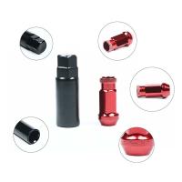 China Aluminum Alloy Universal Car Wheel Nut Caps Hub Screw Cover 32mm 7-Point Colorful Lug Nut for sale