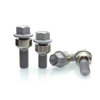 China Gr.5 Titanium Wheel Lug Bolts M14×1.5×28mm for Porsche Macan Panamera - Grade 10.9 Ball Seat Design for sale