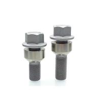 China Gr.5 Titanium Wheel Lug Bolts M14×1.5×28mm for Porsche Macan Panamera - Grade 10.9 Ball Seat Design for sale