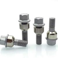 China Gr.5 Titanium Wheel Lug Bolts M14×1.5×28mm for Porsche Macan Panamera - Grade 10.9 Ball Seat Design for sale