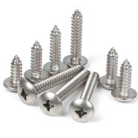 China Stainless Steel Right Hand Self Tapping Screws Zinc Plated Finish for sale