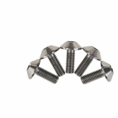 China M6X16 ASTM Gr5 Titanium Umbrella Head Bolt Screws Fastener for Machine for sale