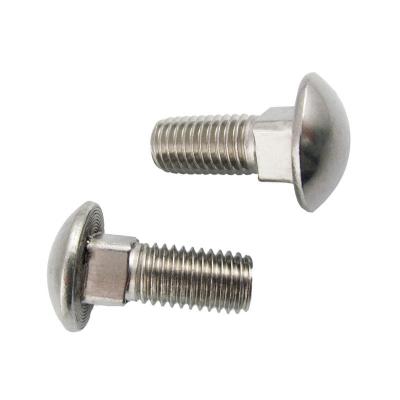 China M12 Stainless Steel Carriage Bolt A2-70 Flat Head Screw DIN ASME Standard 304 for sale