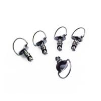 China GR2 GR5 Titanium Quick Release D Ring Fairing Fasteners M6 M33 Polished Anodised for sale